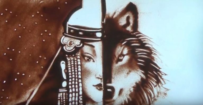 Өмнөд Солонгост элсний уран зураг туурвигч Монгол бүсгүй Өглөө мн